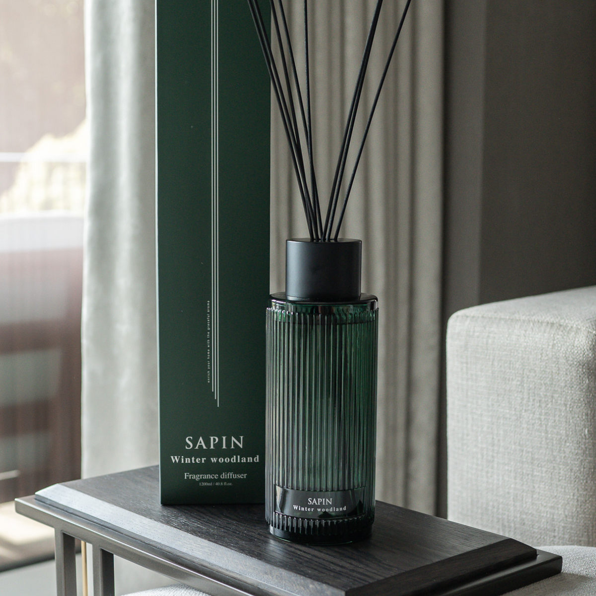 Large Green Sapin Winter Woodland Reed Diffuser 1000ml – Chloe Jade Home