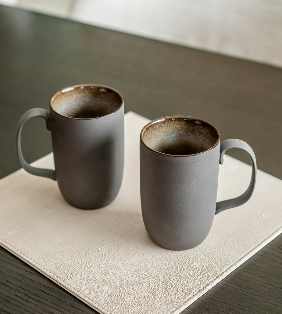 Set of 4 Takiya Stoneware Grey Asian Style Mugs – Chloe Jade Home