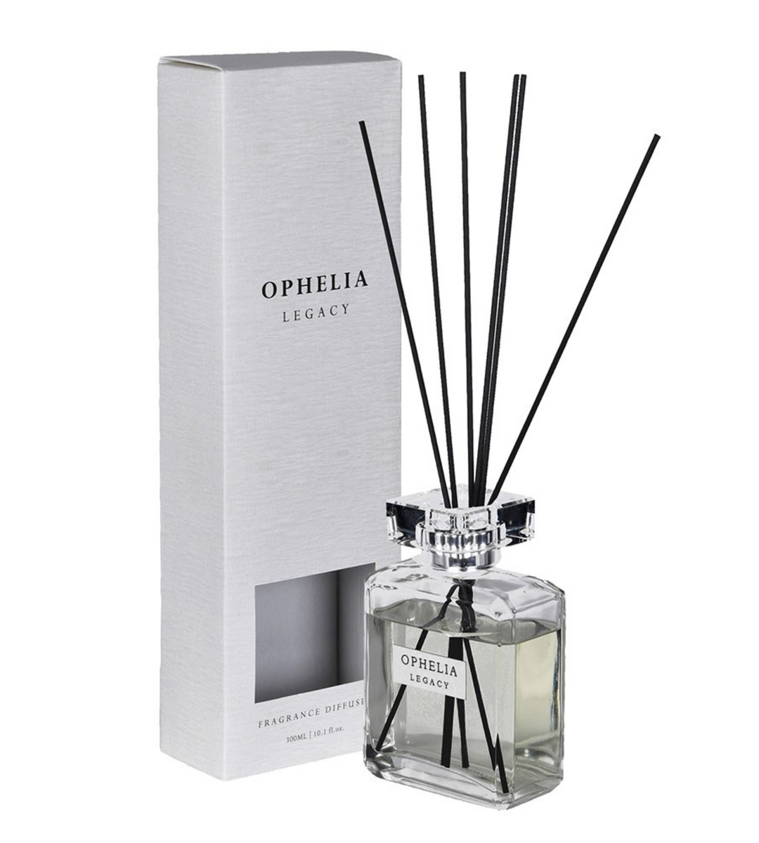 Ophelia Crystal Lidded Reed Diffuser 300ml | Chloe Jade Home