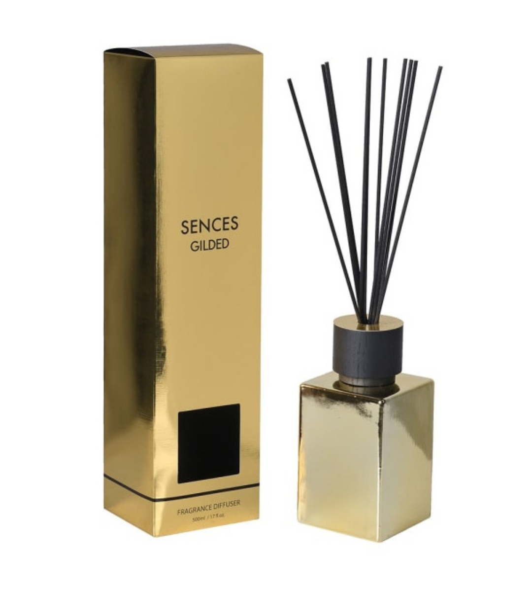 Large Sences Gilded Gold Reed Diffuser 500ml – Chloe Jade Home